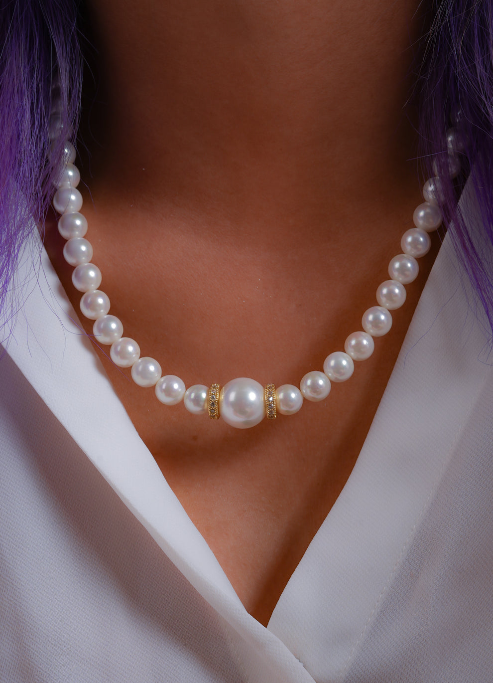 High Tea Pearl Necklace by Totapari - Elegance and Charm