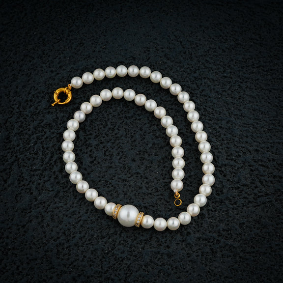 High Tea Pearl Necklace by Totapari - Elegance and Charm