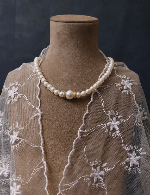 High Tea Pearl Necklace by Totapari - Elegance and Charm